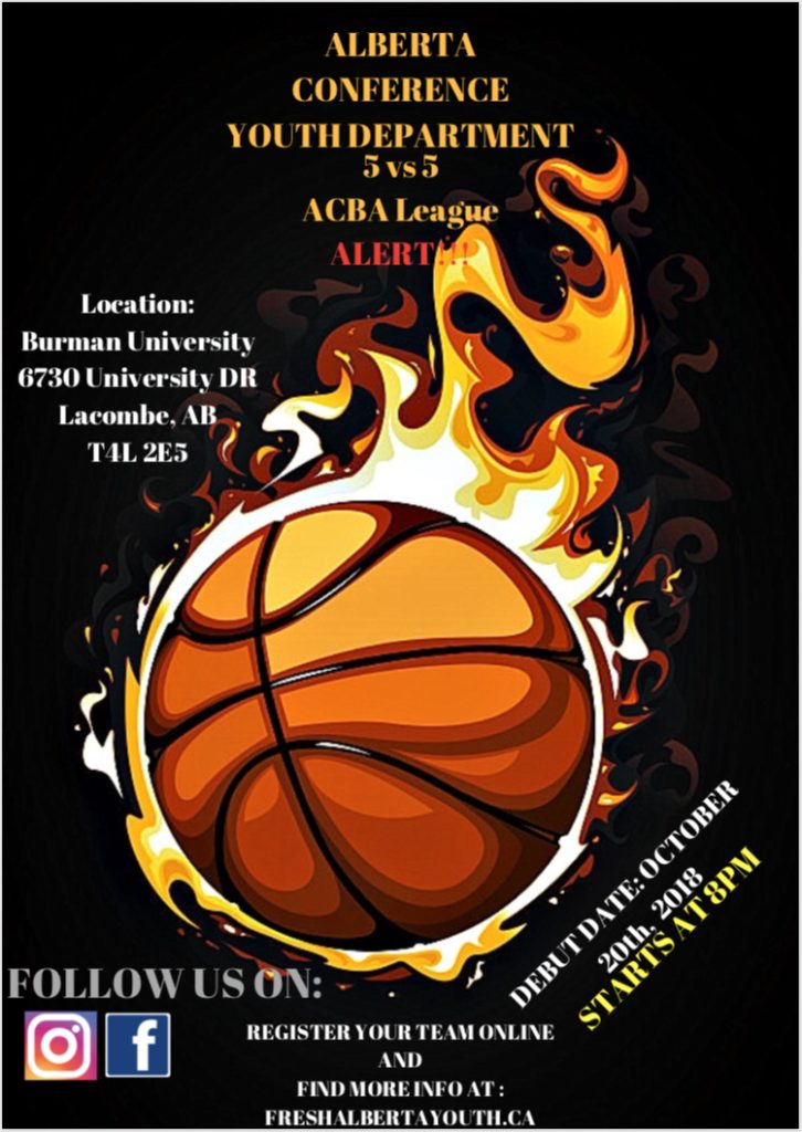 Church Basketball League – Alberta Conference Lacombe AB