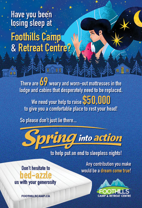 Give the Gift of Rest at Foothills Camp – Alberta Conference Lacombe AB