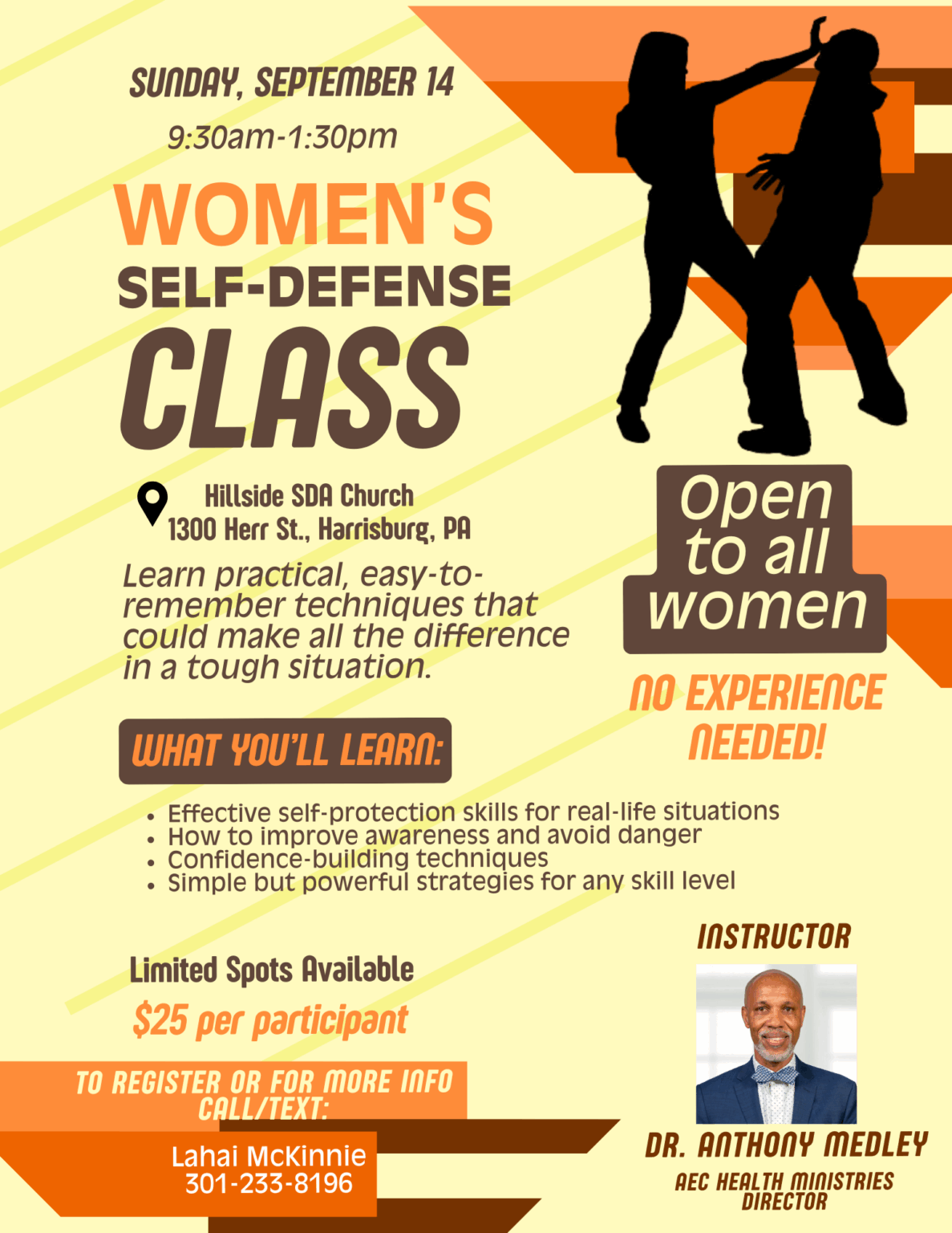 2025-09-14 Women’s Self-defense Class – Harrisburg First Seventh-day ...