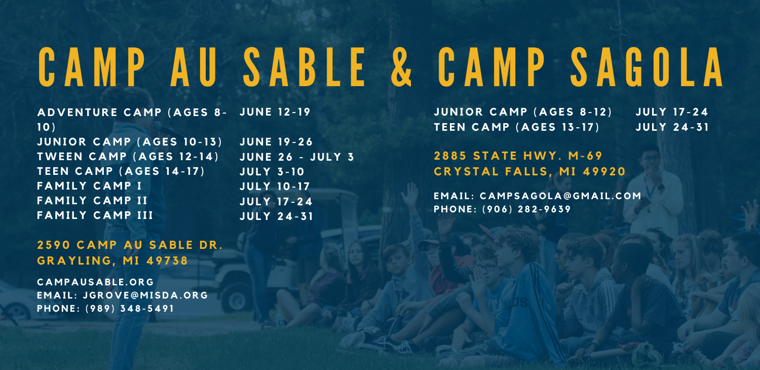 Michigan Summer Camp: Camp Au Sable & Camp Sagola – Lake Union Herald