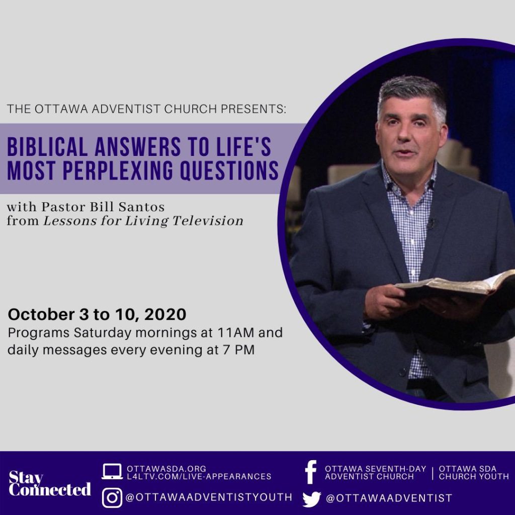 Join Us Online: Series with Bill Santos – Ottawa Seventh-day Adventist ...