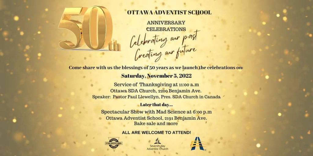 OAS 50th Anniversary – Ottawa Seventh-day Adventist Church