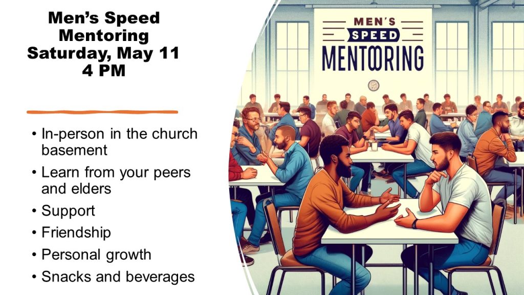 Men’s Speed Mentoring | May 11, 2024 – Ottawa Seventh-day Adventist Church