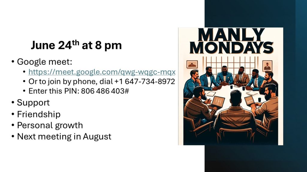 Manly Mondays | June 24, 2024 – Ottawa Seventh-day Adventist Church