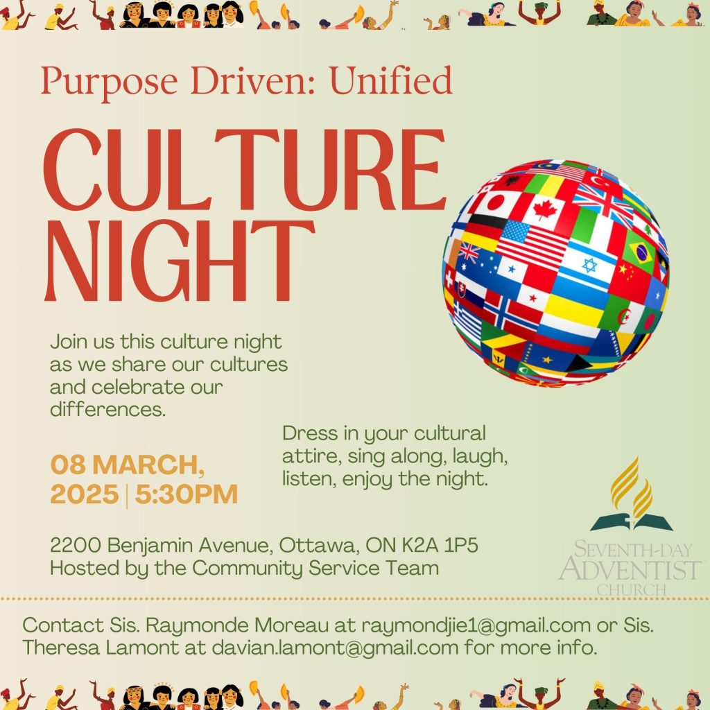 Culture Night | March 8, 2025 – Ottawa Seventh-day Adventist Church