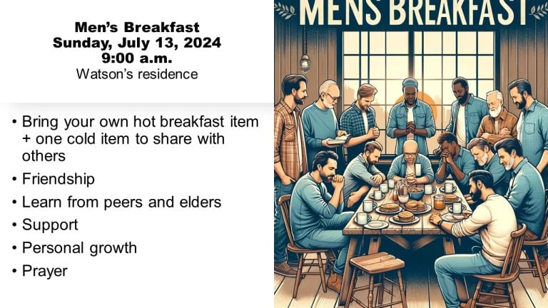 Men’s Breakfast | July 13, 2025 – Ottawa Seventh-day Adventist Church