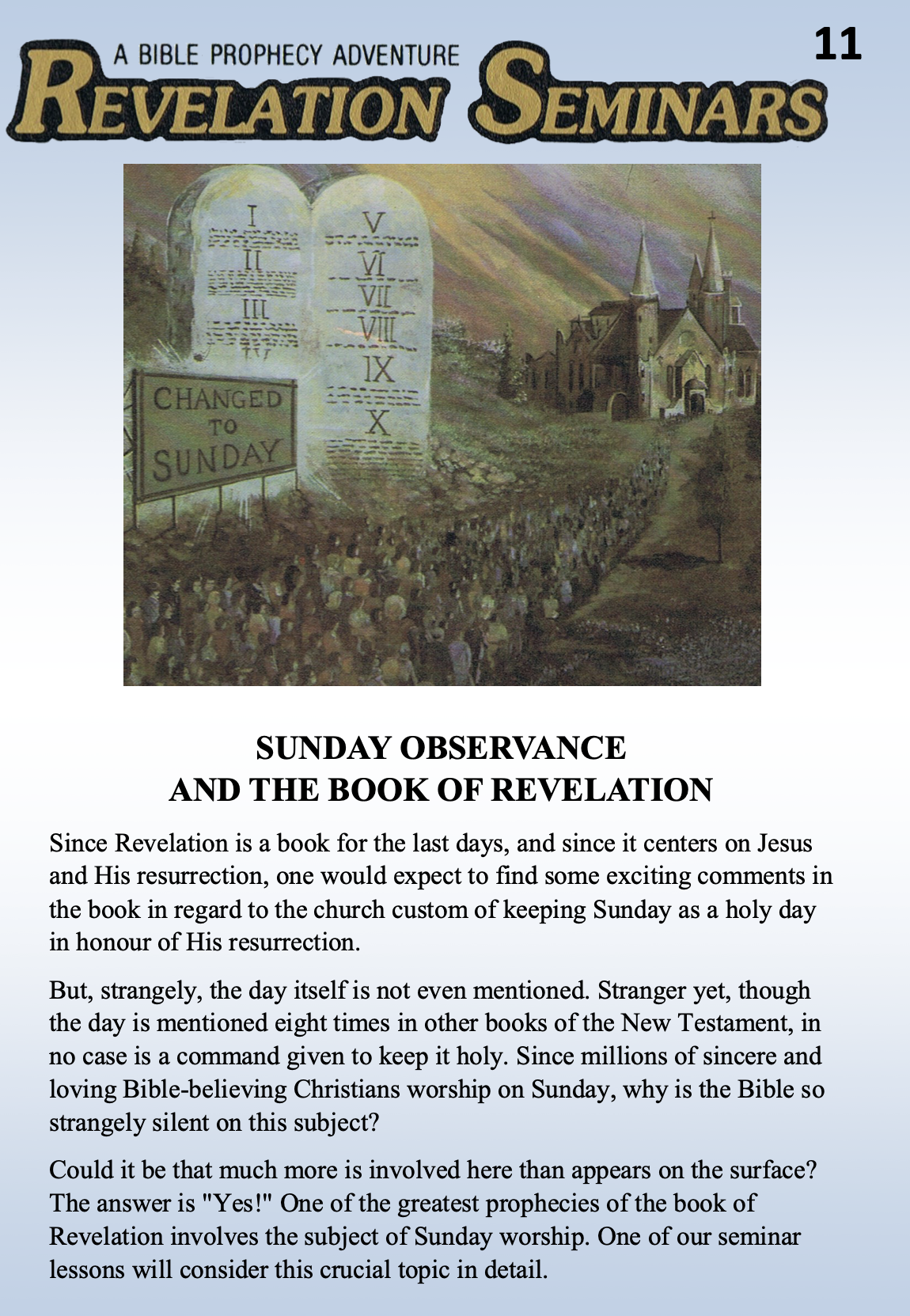 THE REVELATION SEMINAR 2025 – Spring Valley SDA Church