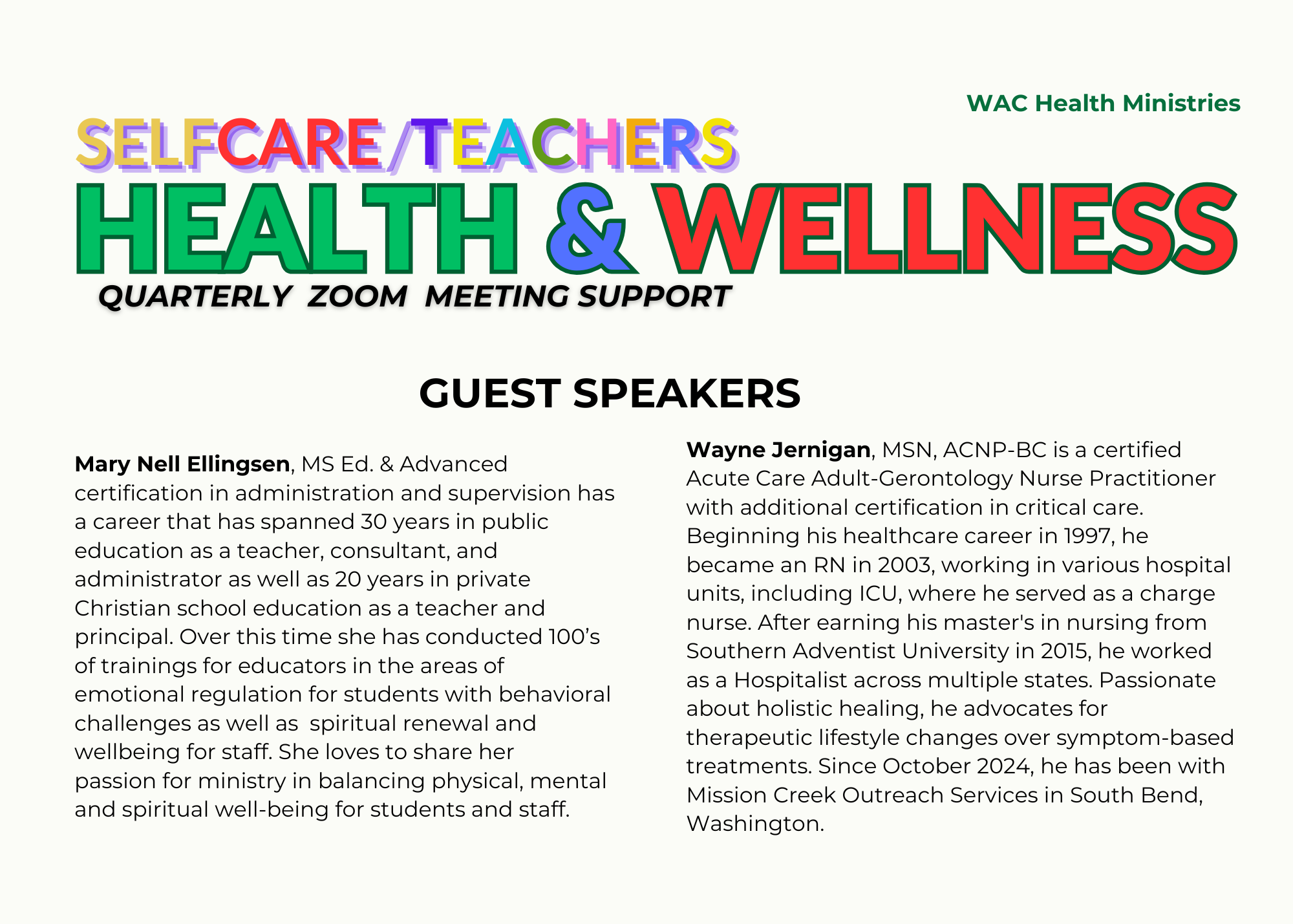 Health Ministries – Washington Conference of Seventh-day Adventists